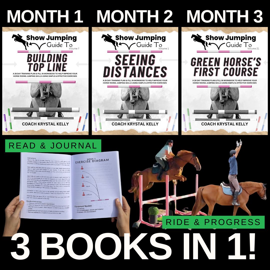 Young Horse 90 Day Training Plan 3 Book Bundle – Coach Krystal Kelly Books